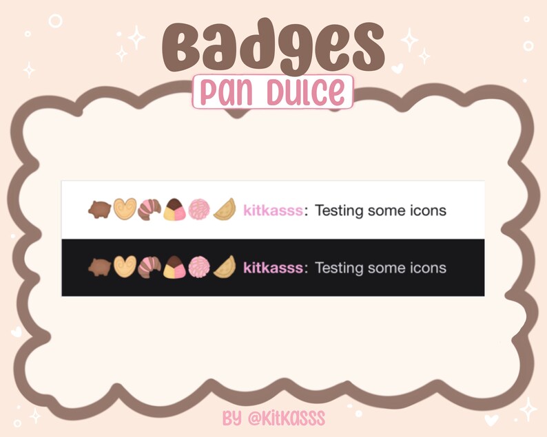 Pan Dulce Twitch Sub/bit Badges! - Mexican Bread Twitch Badges ...