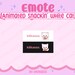 Animated White Cat Emote - Snackin’ Cat Emote - Animated Eating White ...