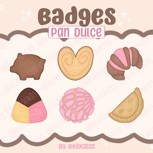 Pan Dulce Twitch Sub/bit Badges! - Mexican Bread Twitch Badges ...
