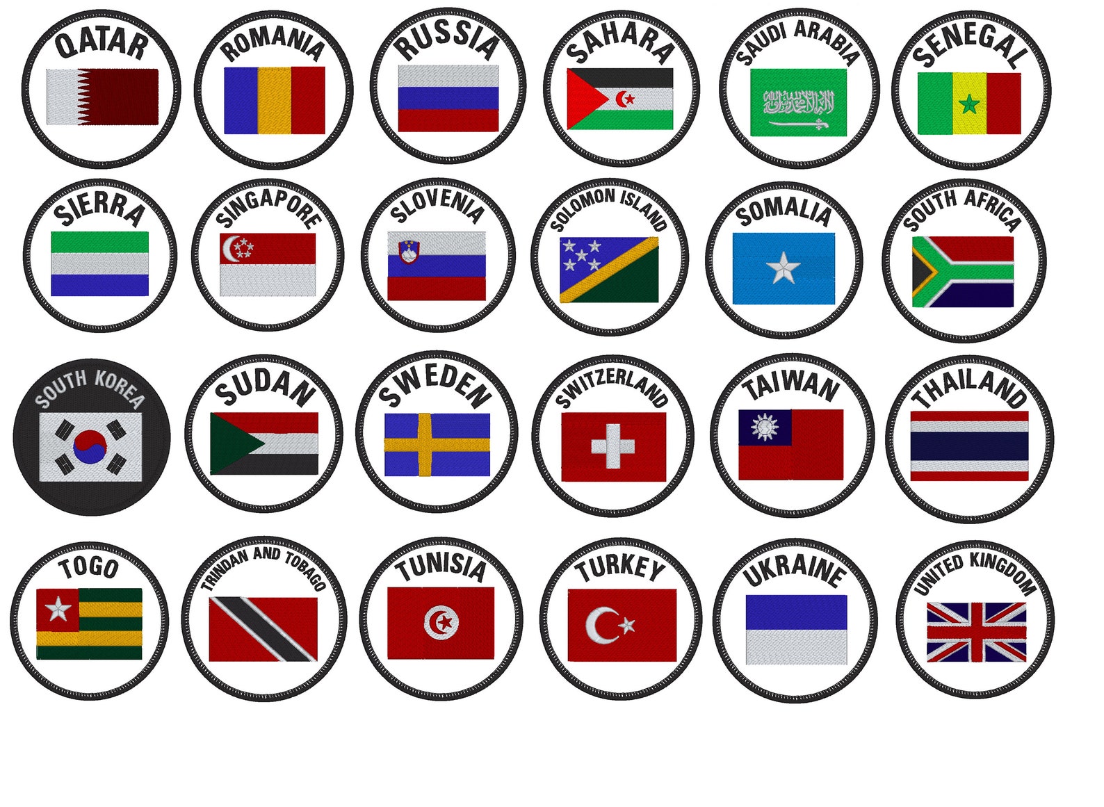 World Flag Patches, Flag Embroidery, Flag Iron On, Country Flag Patch ...