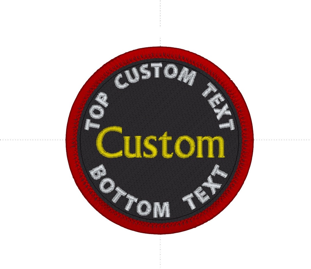 Custom Embroidery 8cm Round Patch Biker Embroidered MC Badge Patches ...
