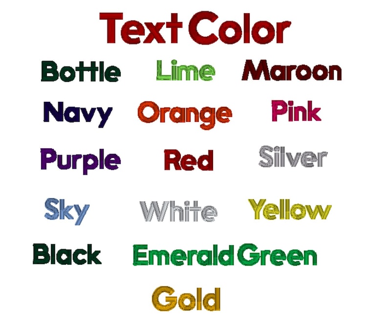 Lite Navy Personalised CUSTOM Name Text Numbers Embroidery Sew on _iron ...