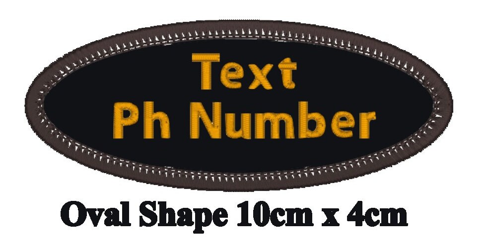 Velcro Personal Custom Shape Name Patch Service Dog Tape - Etsy