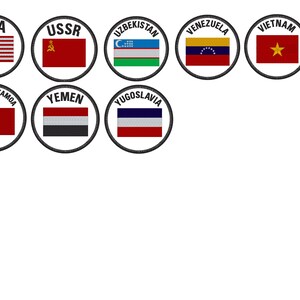 World Flag Patches, Flag Embroidery, Flag Iron On, Country Flag Patch ...