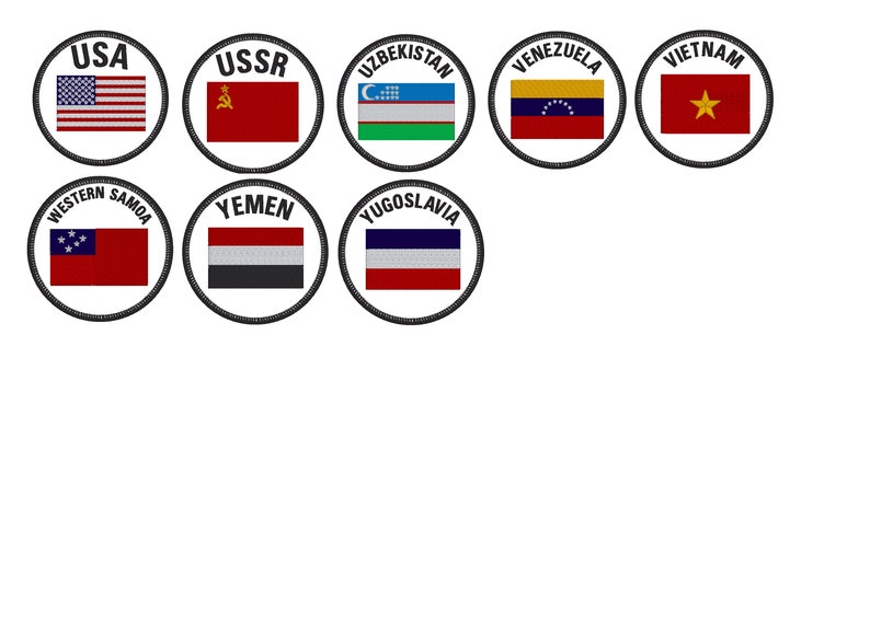 World Flag Patches, Flag Embroidery, Flag Iron On, Country Flag Patch ...