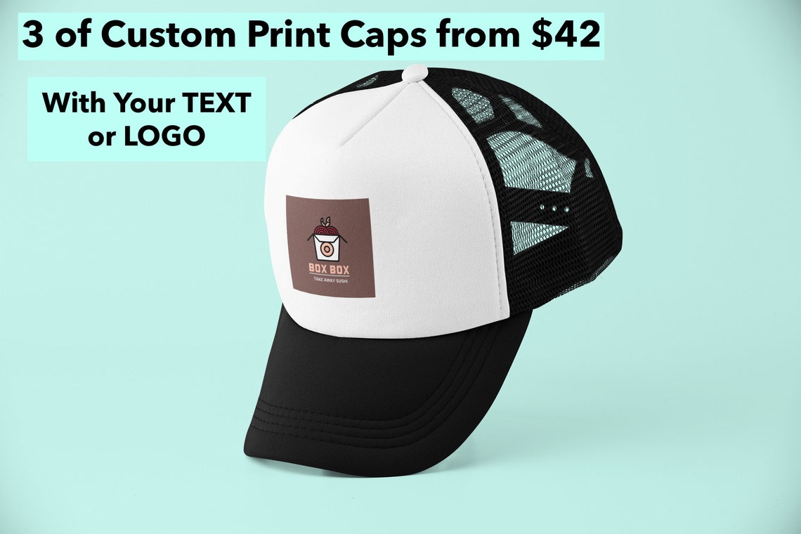 3 of CUSTOM IMAGES/LOGO Caps, Your Photo, Printed Caps, , the Dye ...