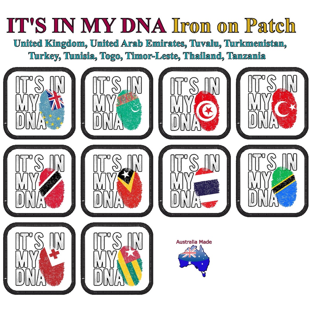 It's in My DNA Patch | United Kingdom, United Arab Emirates, Tuvalu ...