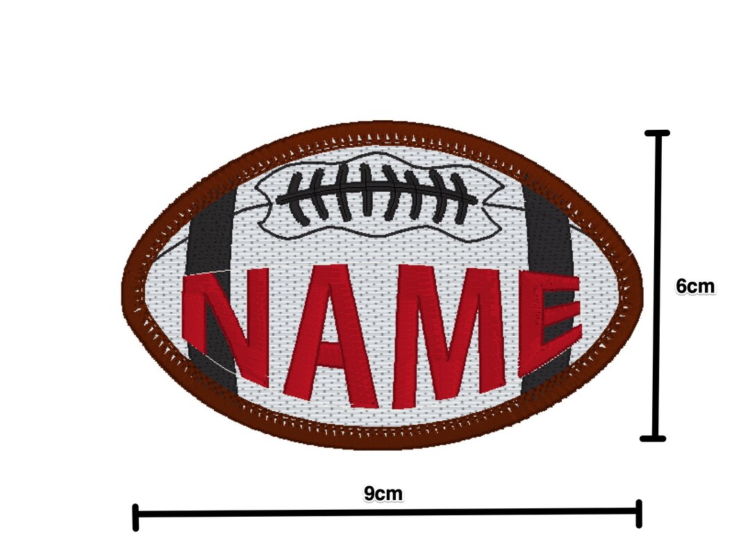 Custom Embroidered Football Ball Sports Team Iron on Patch |team Patch ...