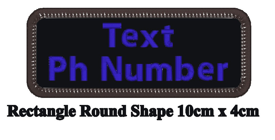 Velcro Personal Custom Shape Name Patch Service Dog Tape - Etsy