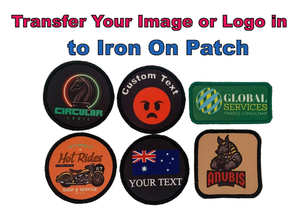 CUSTOM Business LOGO Patch, Your Photo,your Logo Printed Patch, Custom Print Patch, the Dye ...