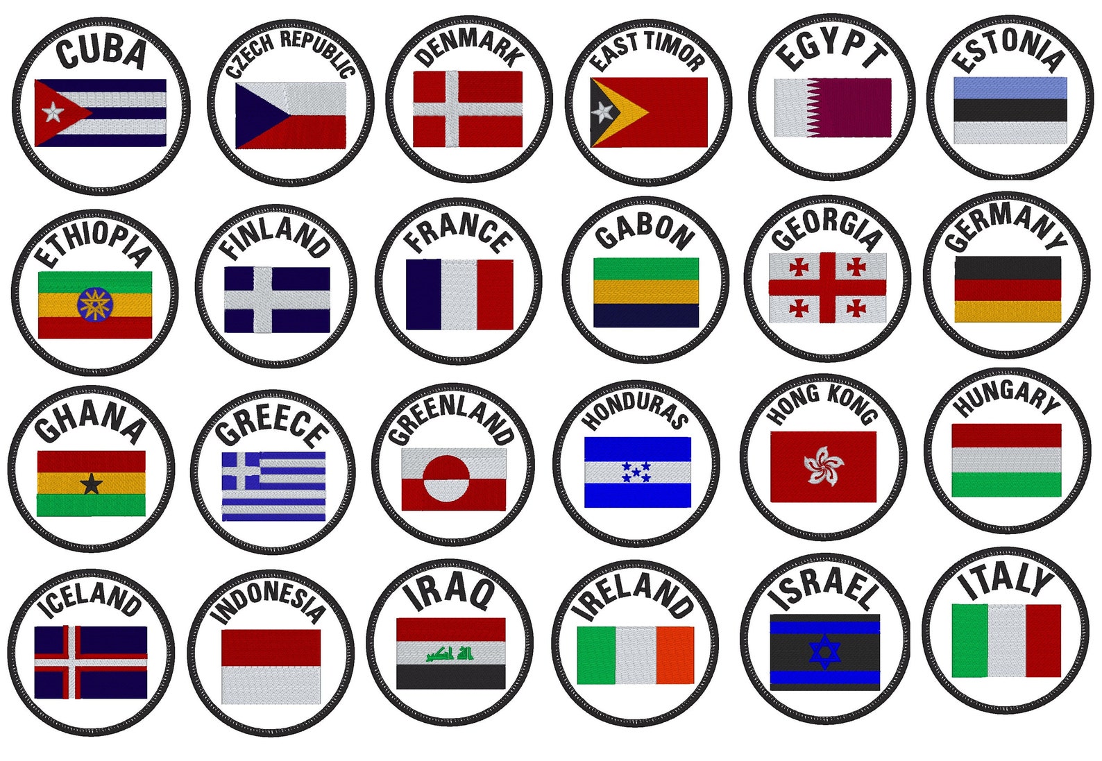 World Flag Patches, Flag Embroidery, Flag Iron On, Country Flag Patch ...