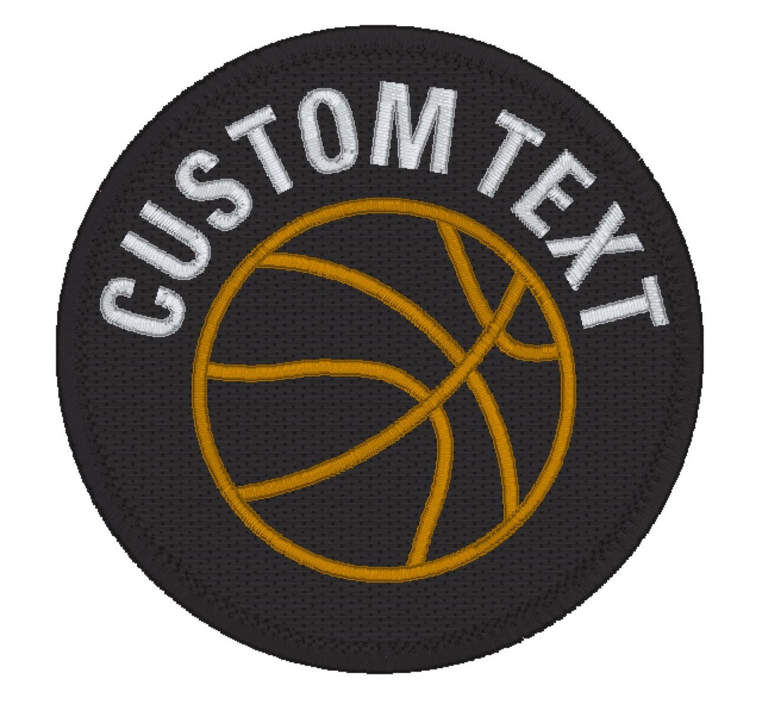 Custom Embroidered Basketball Sports Team Iron on Patch| Sport Patch | Team Patch |custom Name ...