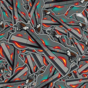 Attack on Titan Swords Anime Sticker, Anime Gift Idea, Waterbottle ...