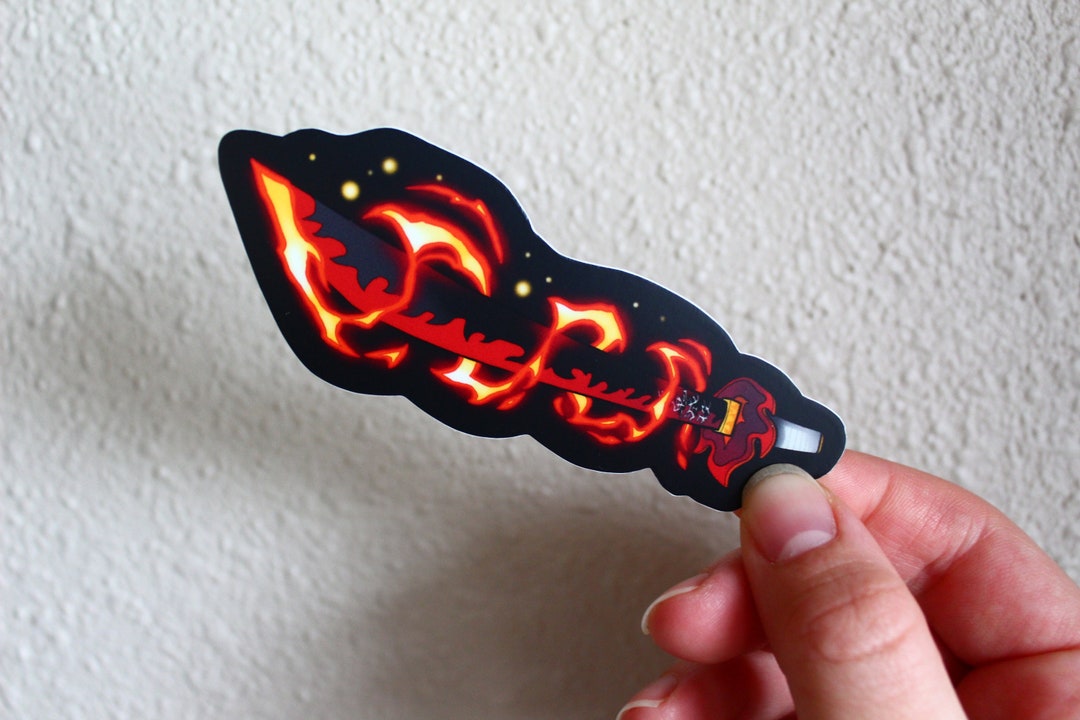 Slayer Demon Sword Anime Sticker Anime Gift Idea Waterbottle - Etsy