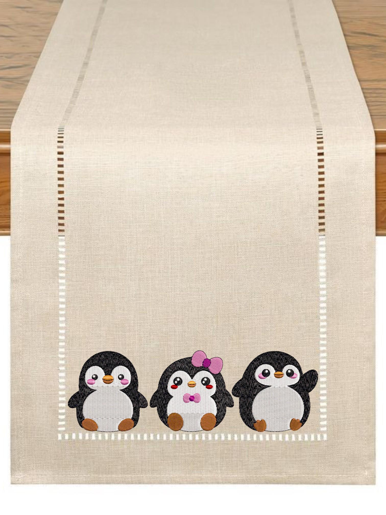 Cute Penguin Embroidery Design – 3 Sizes Family Penguins Machine ...