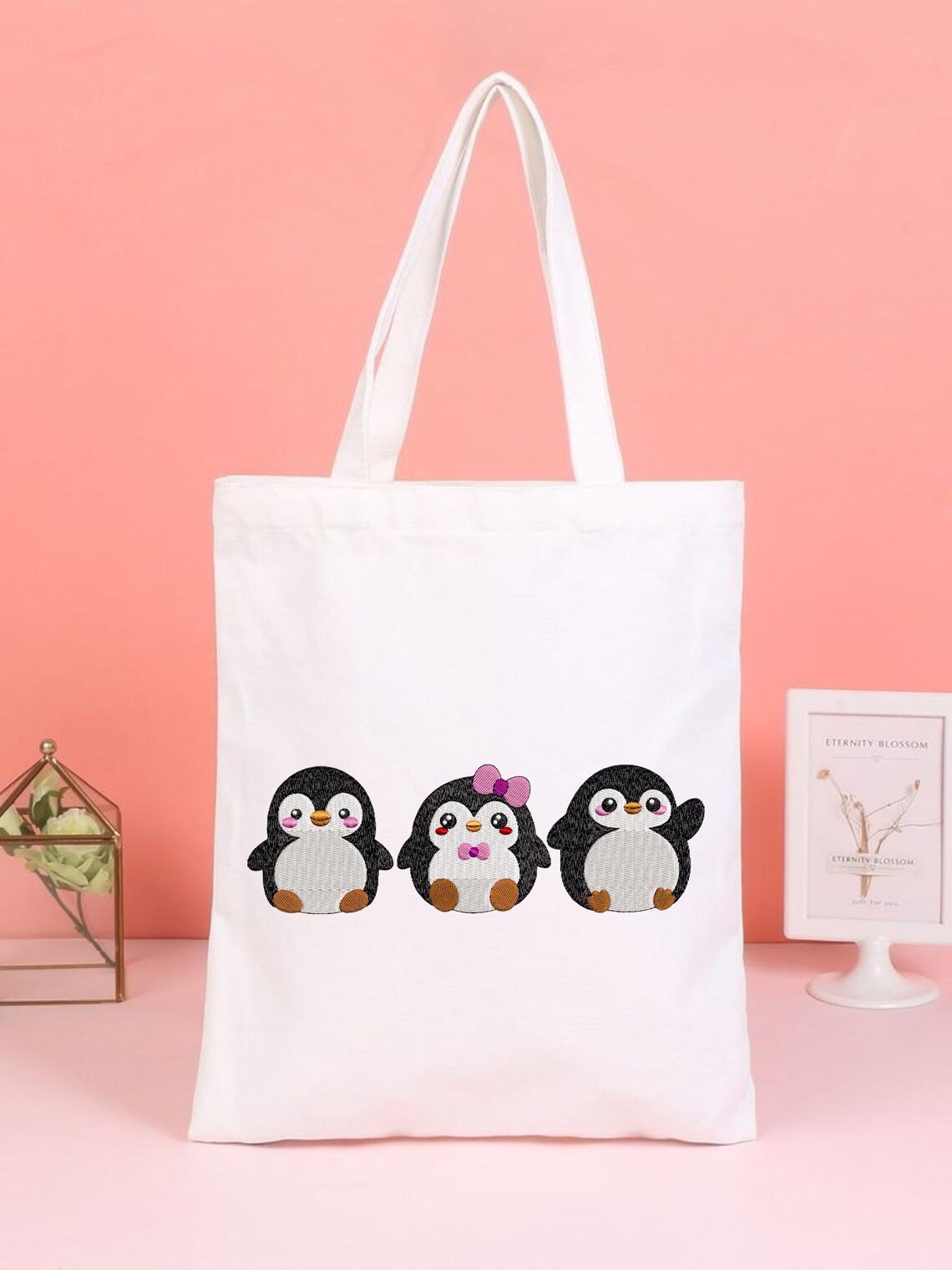 Cute Penguin Embroidery Design – 3 Sizes Family Penguins Machine ...