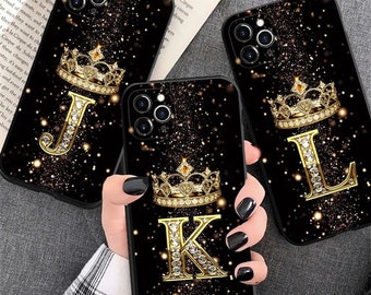 Personalised CLEAR OPAQUE INITIAL Floral Phone Case Cover for - Etsy