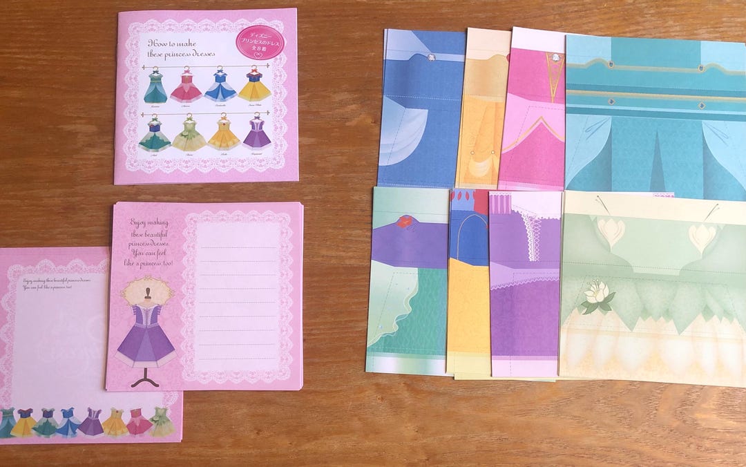 Tokyo Disney Resort Princess Origami Memo Paper | Cinderella, Snow ...