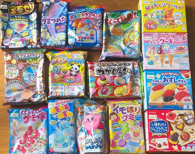 Japanese DIY Snacks | Choose or Random | Color Changing, Mix, Assemble ...