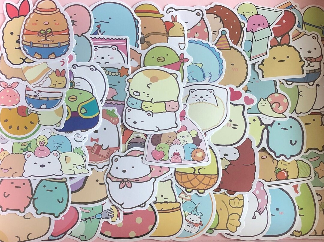 5 Extra Big Sumikko Gurashi Sticker Grab Bag kawaii Random Stickers san ...