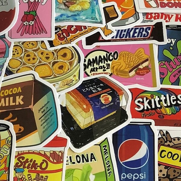 Food Stickers - Etsy