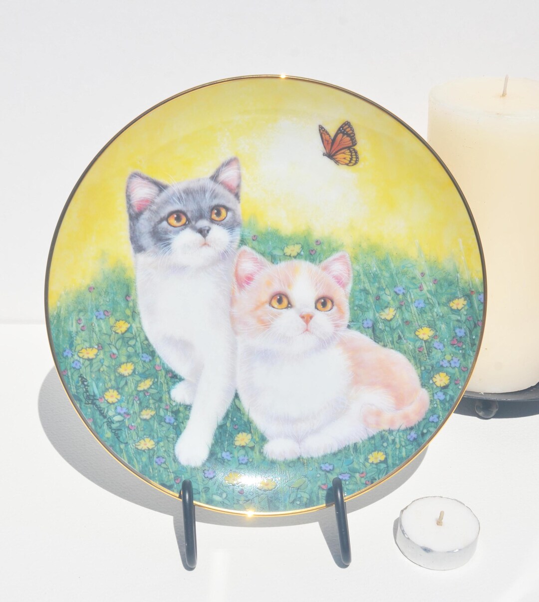 Limited Edition "alex and Amelia" Cat Decorative Collection Plate - Etsy