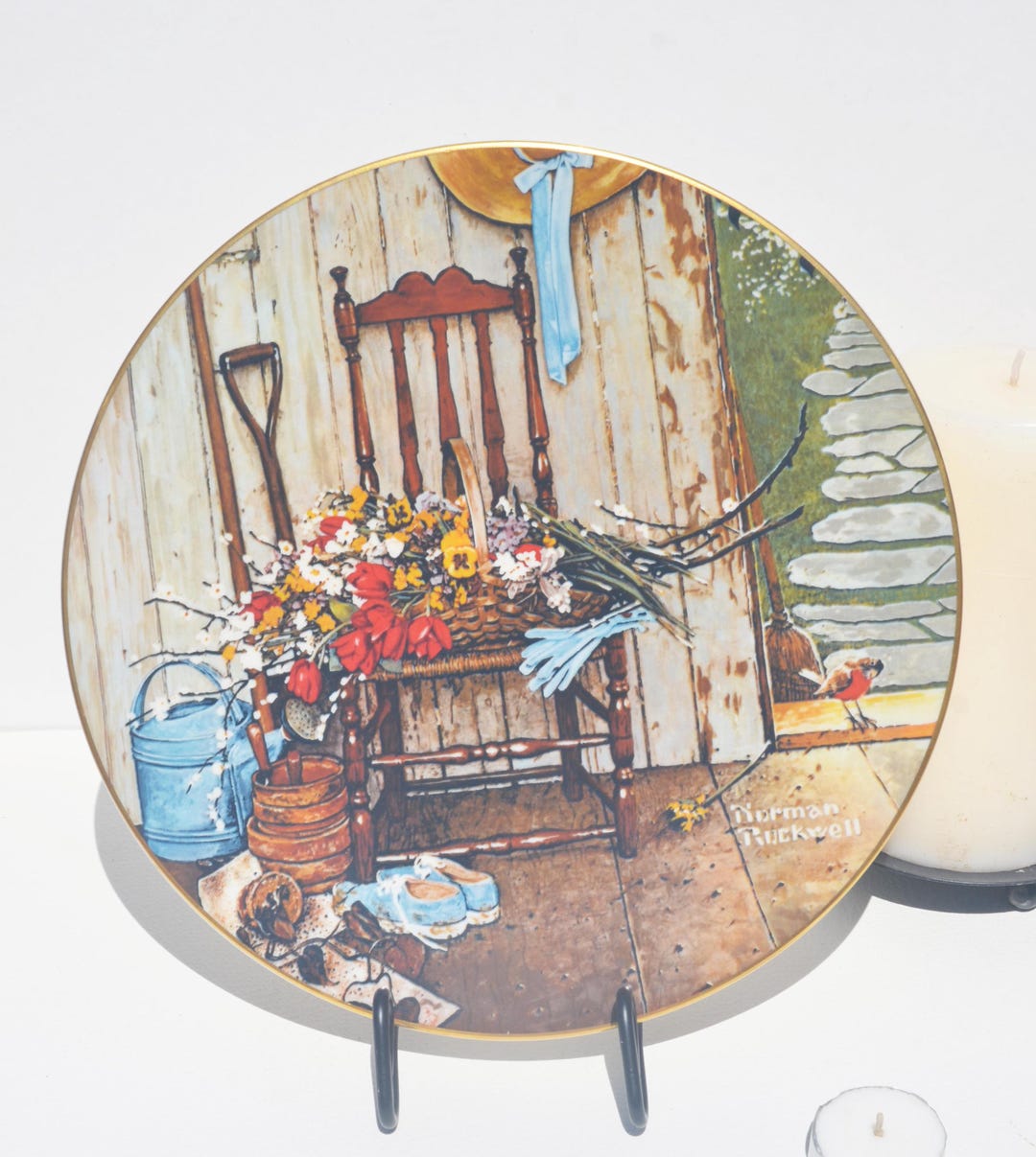The Only Still-life Ever Painted by Norman Rockwell: "spring Flowers ...