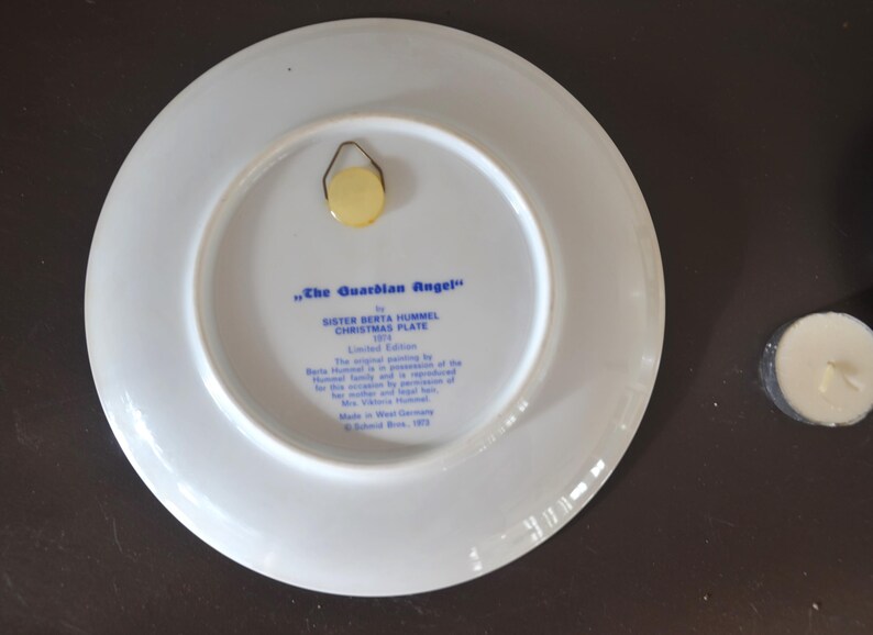 Sister Berta Hummel "the Guardian Angel" Christmas Collection Plate ...