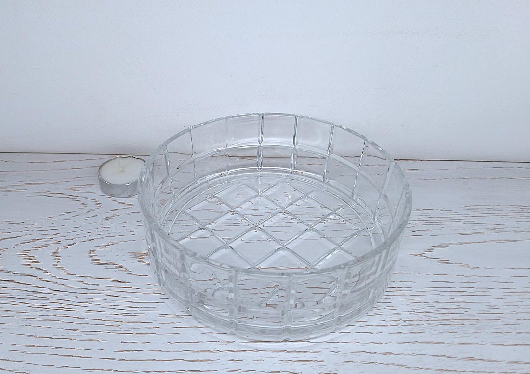 Full-lead Crystal Waffle Block Hostess Bowl – Diamond-cut Masterpiece ...