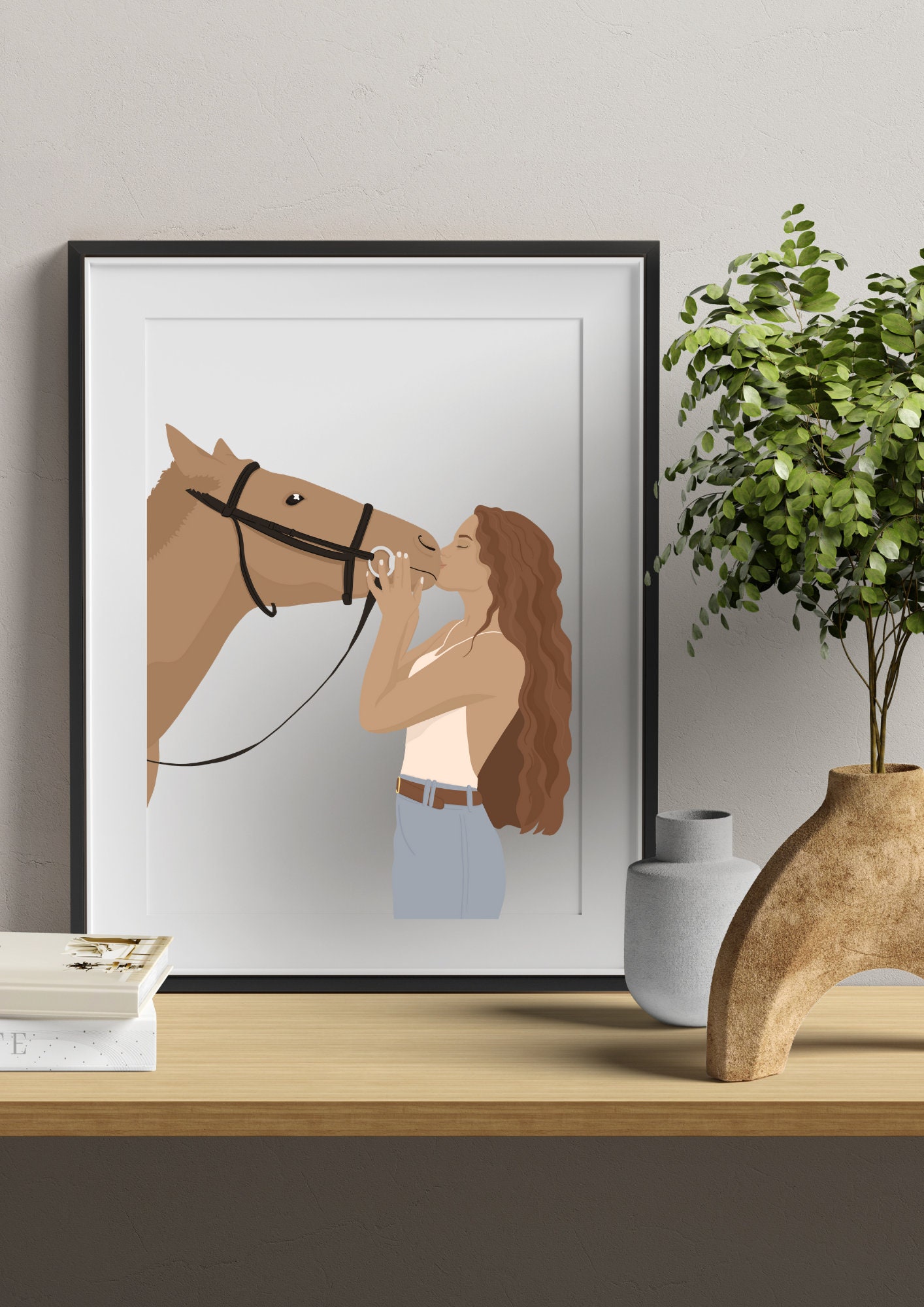 DOWNLOADABLE Spiritual Digital Art Print OPEN & TRUST Girl Kissing ...