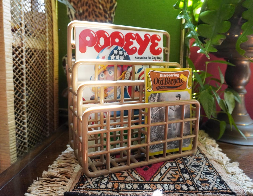 Vintage Yaffa Catch All 1980s Plastic Desk Organizer | Letter Holder ...