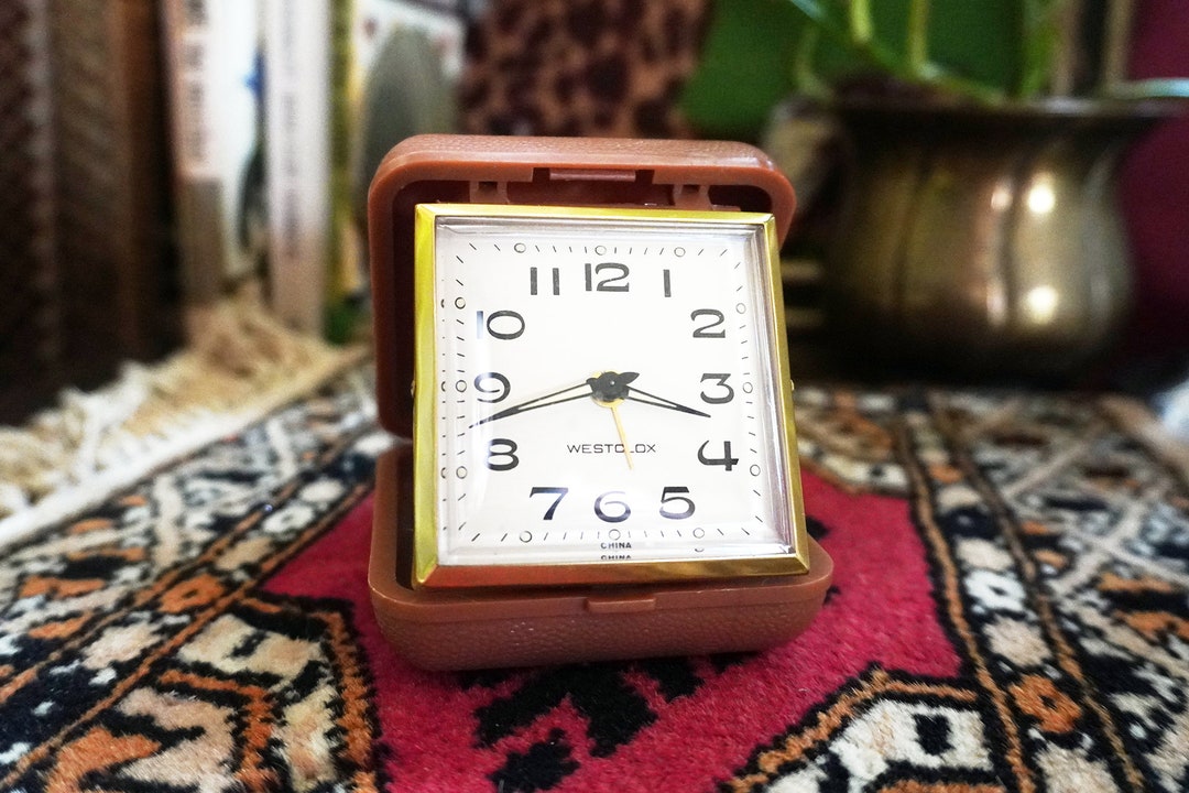 Vintage Westclox Wind up Travel Alarm Clock | Vintage Pocket Clock - Etsy