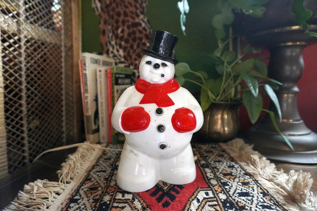 Vintage 40s 50s Royalite General Products Hard Plastic Frosty Snowman ...