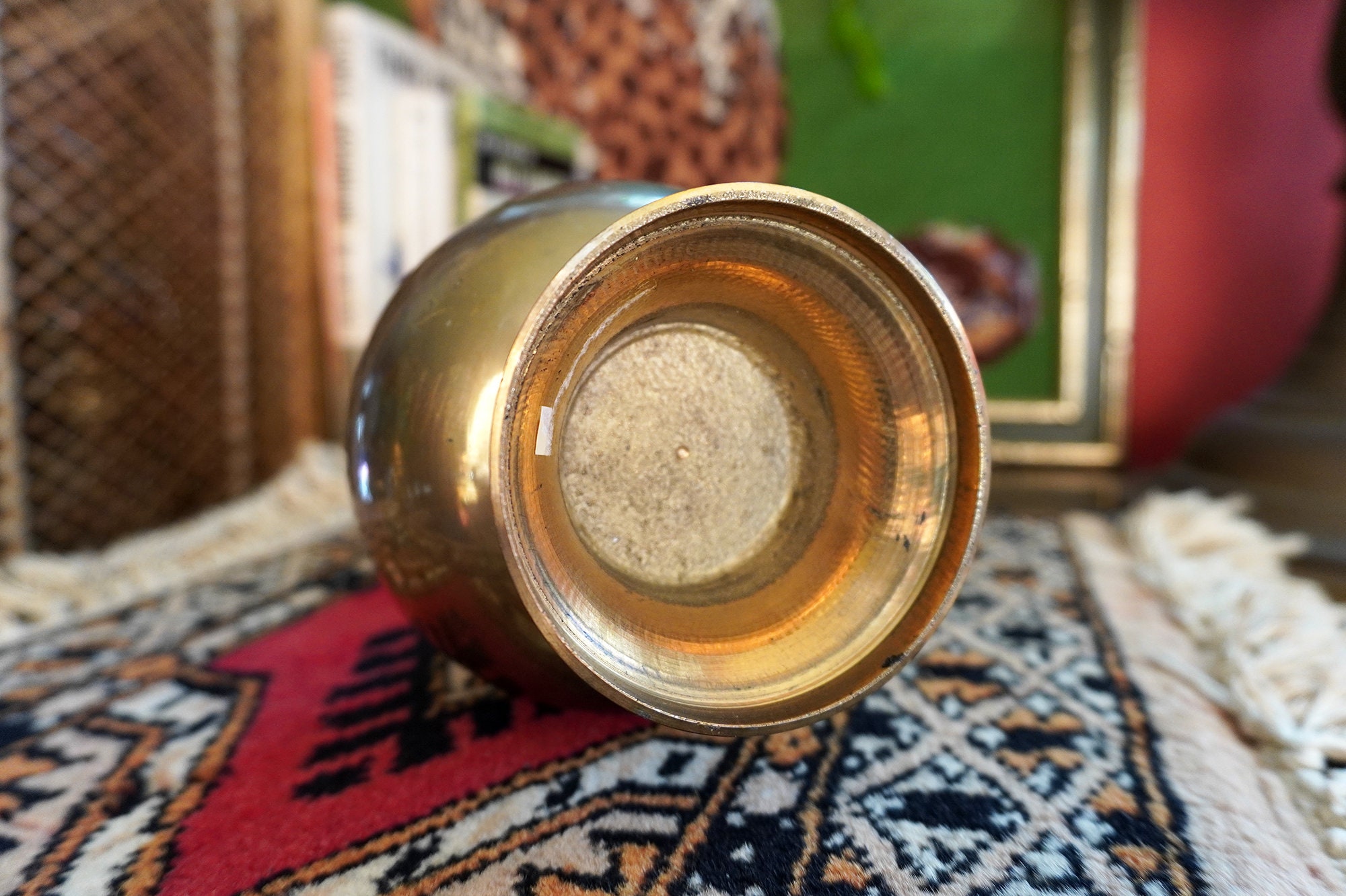 Vintage Etched Brass Vases 70s Brass Vase Etched Brass - Etsy