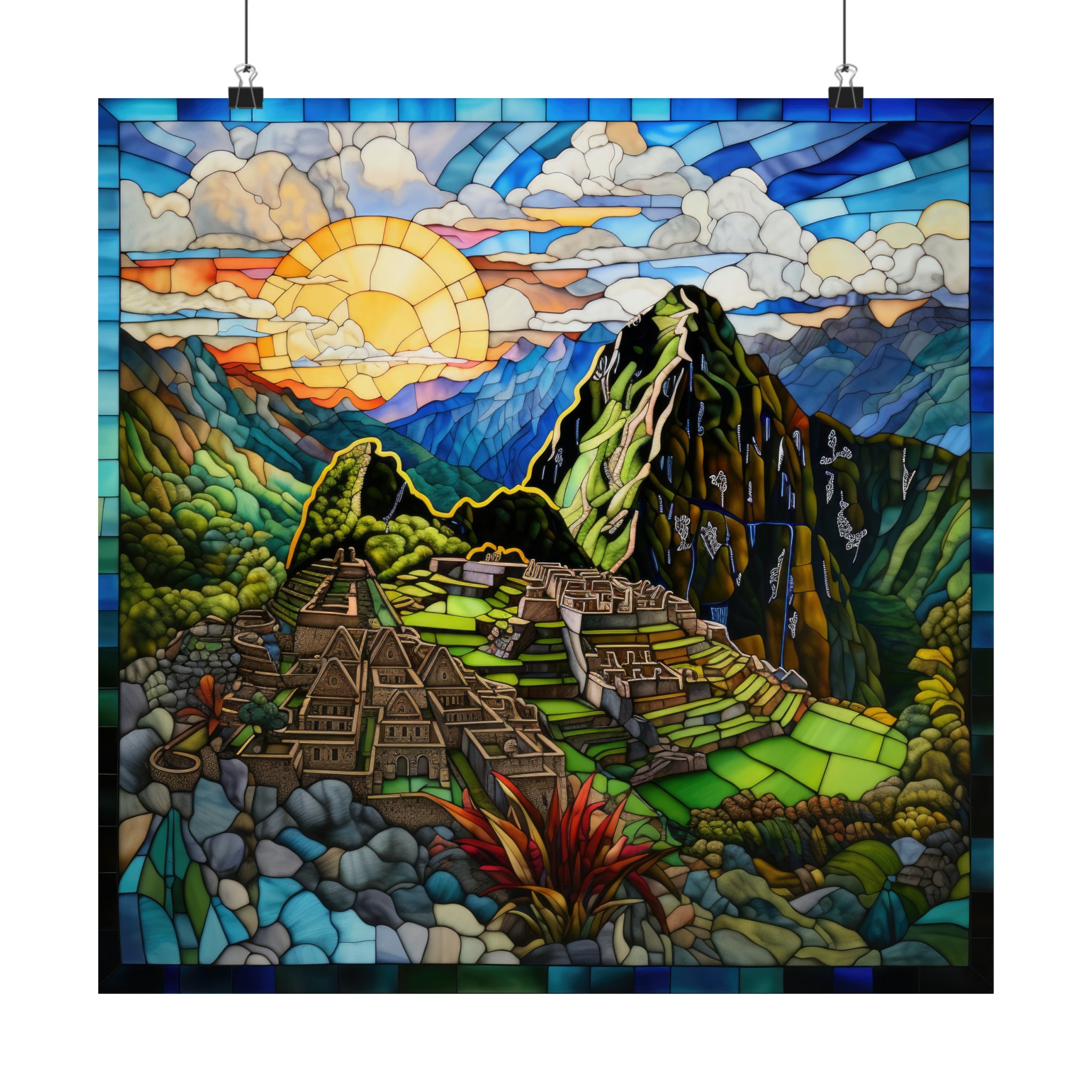 Machu Picchu Landmark Matte Posters Landmark Posters Peru - Etsy