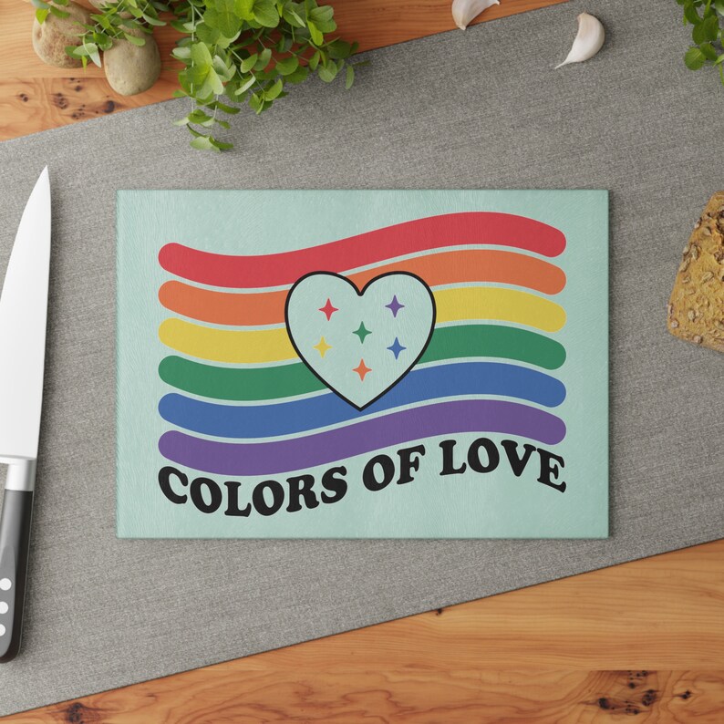 Proud Ally Cutting Board LGBTQIA Gift LGBTQ Queer Coming - Etsy
