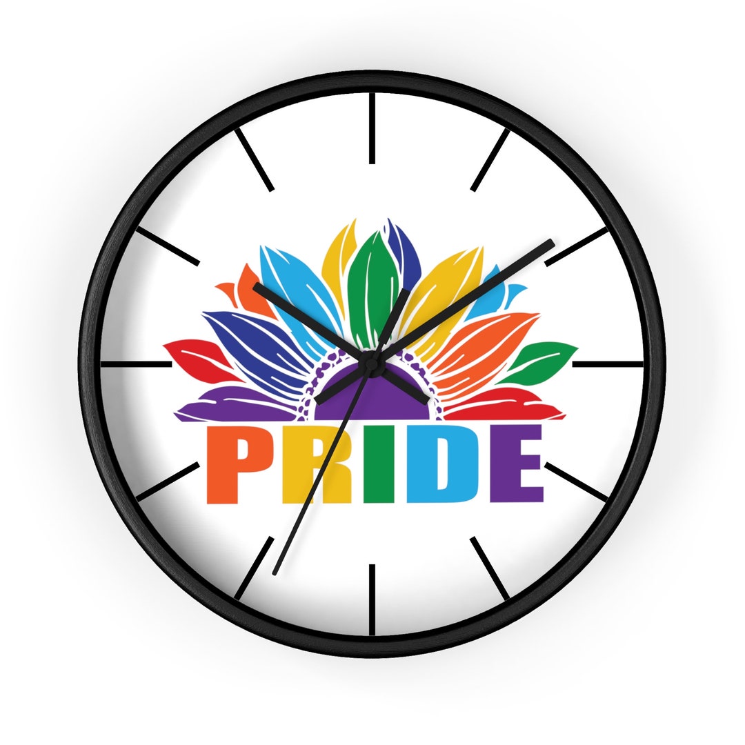 Pride Wall Clock Pride Month LGBTQ pride Christmas Present Trans Pan ...