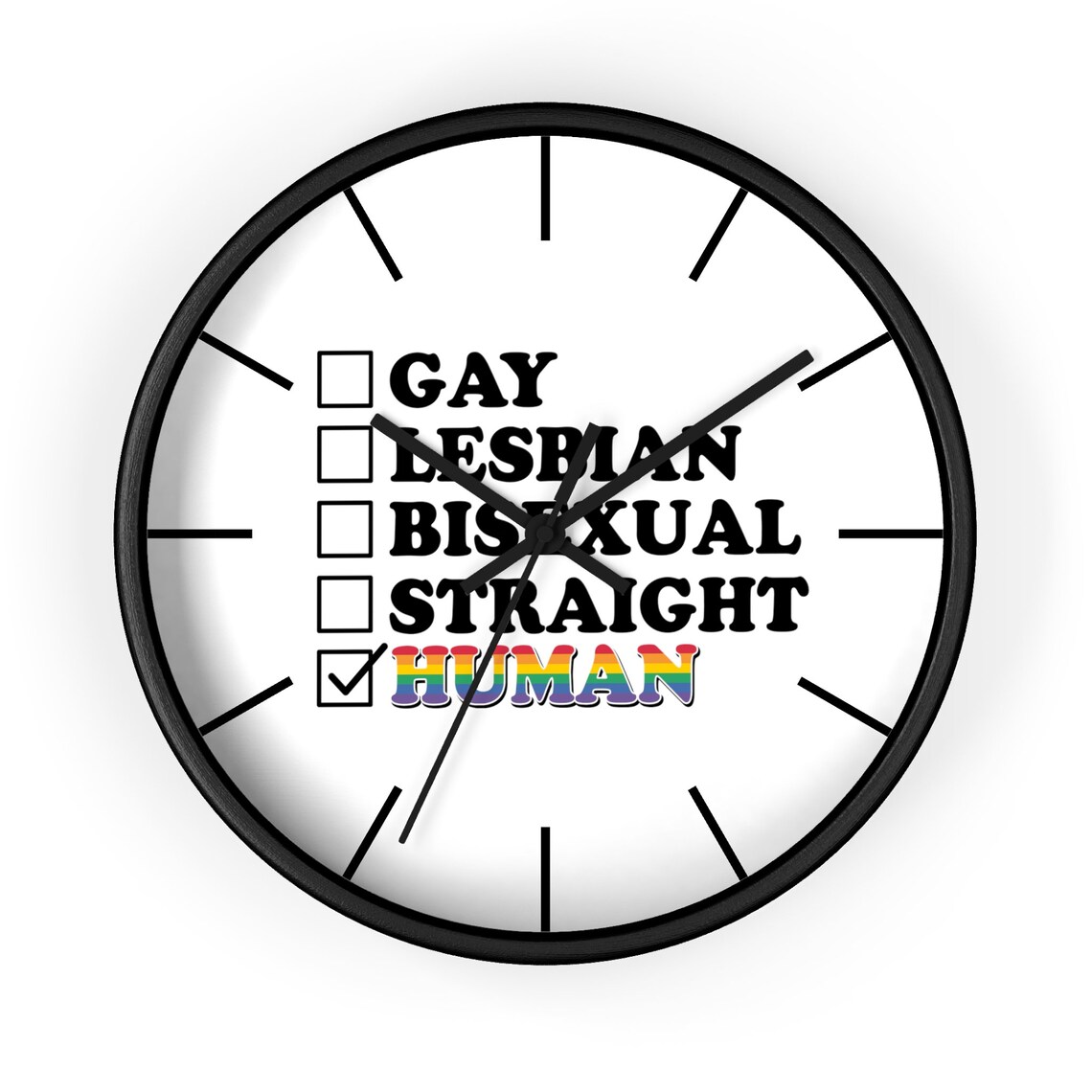 Pride Wall Clock Pride Month LGBTQ pride Christmas Present Trans Pan ...