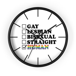 Pride Wall Clock Pride Month LGBTQ pride Christmas Present Trans Pan ...