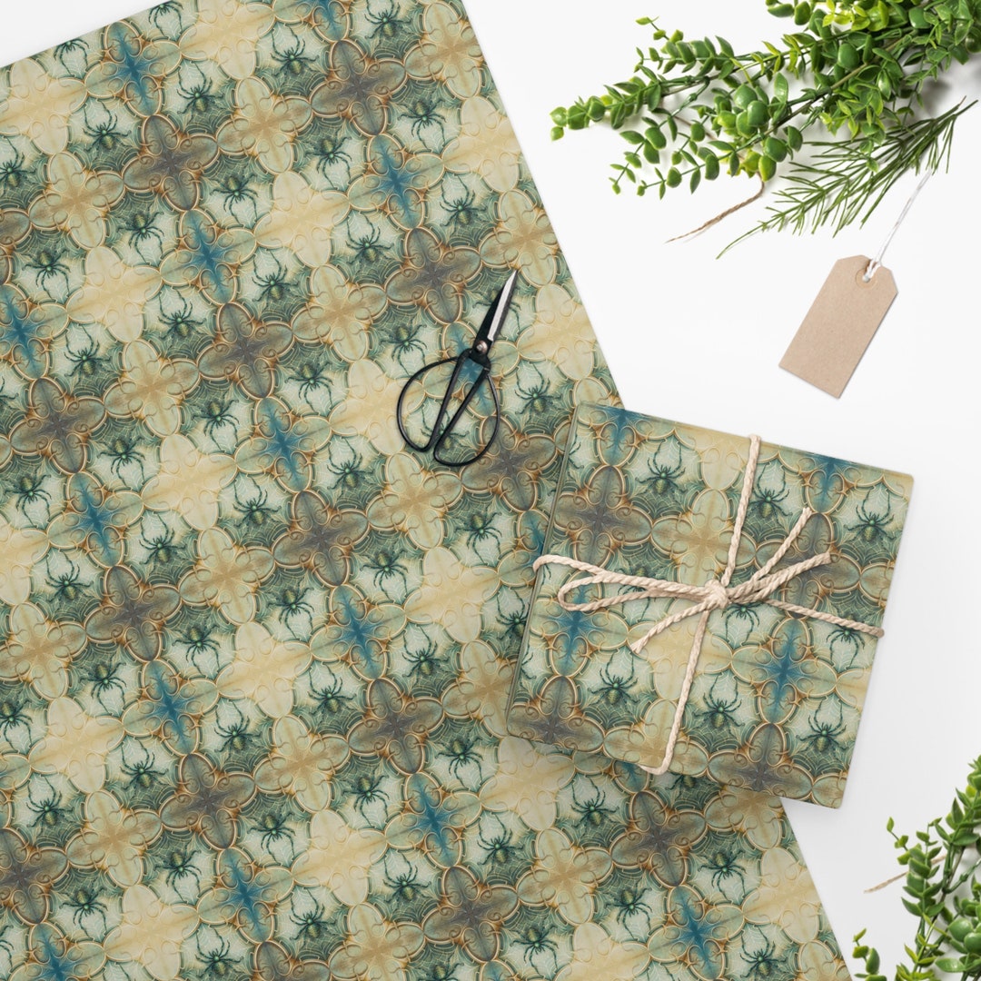Garden Spider Wrapping Paper Garden Gift Wrap Hidden Animal Gift ...
