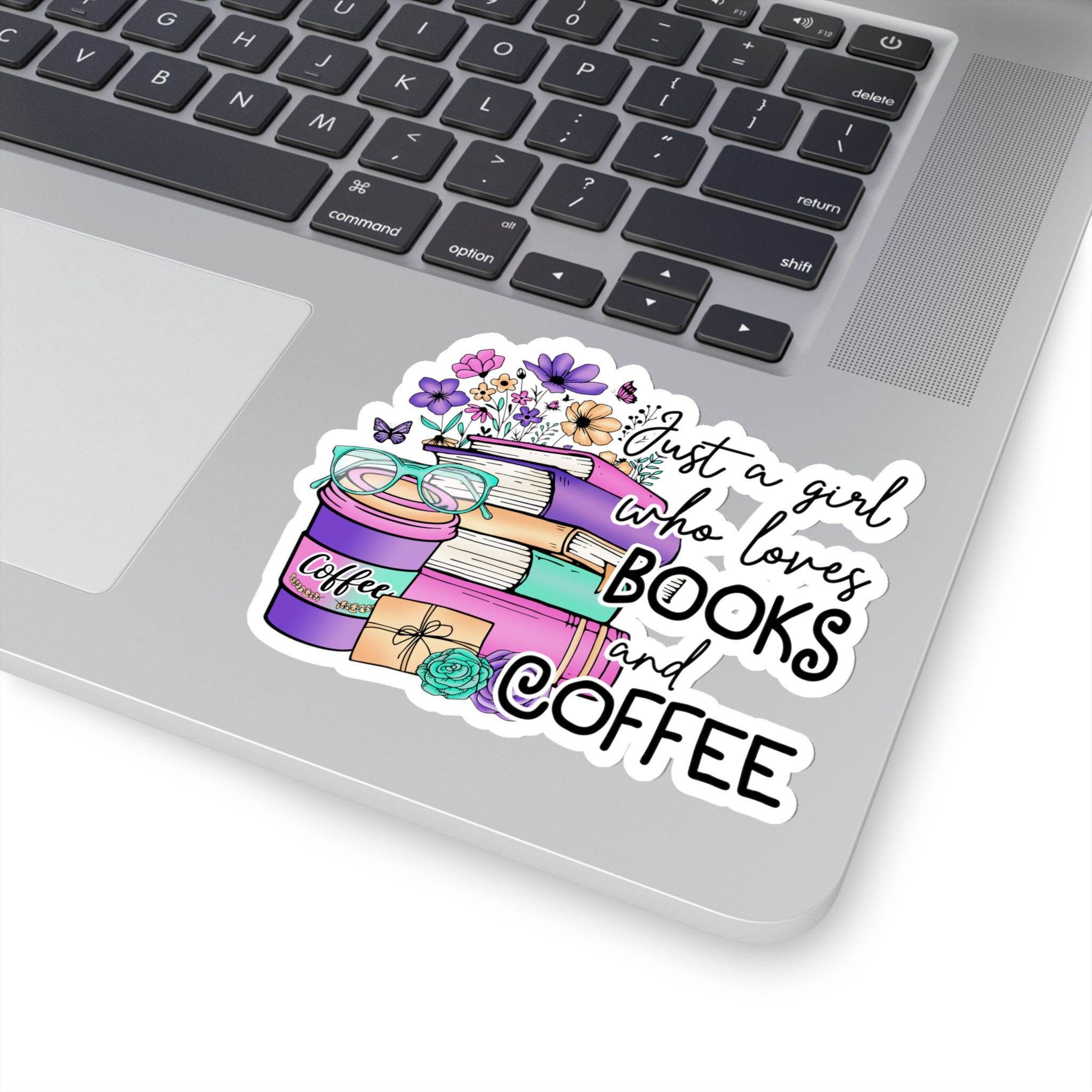 Book and Coffee Sticker Just One More Chapter Bookish Decal Bookish ...