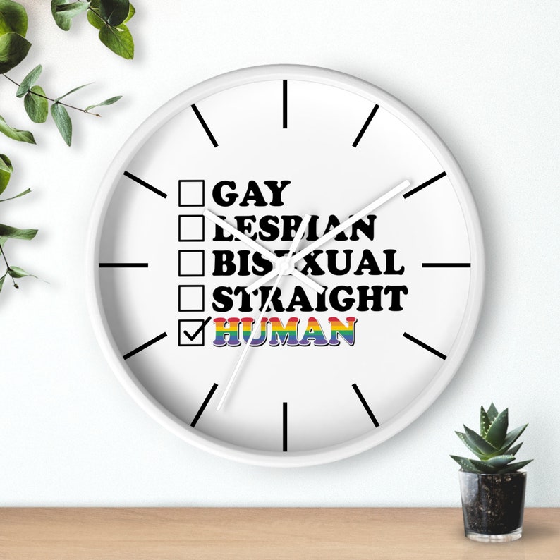 Pride Wall Clock Pride Month LGBTQ pride Christmas Present Trans Pan ...