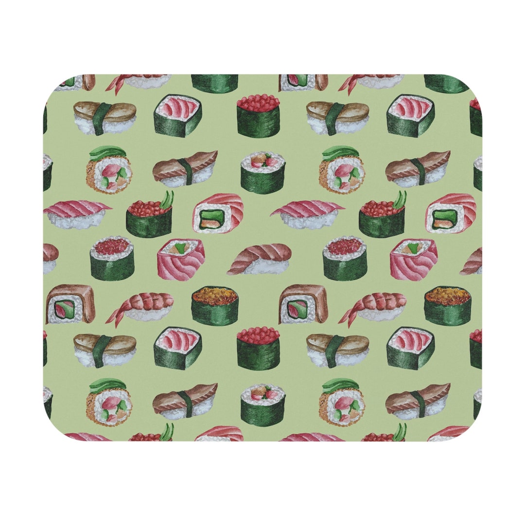 Kawaii Mouse Pad Sushi Mousepad Japanese Food Mouse Pad Foodie Mousepad ...