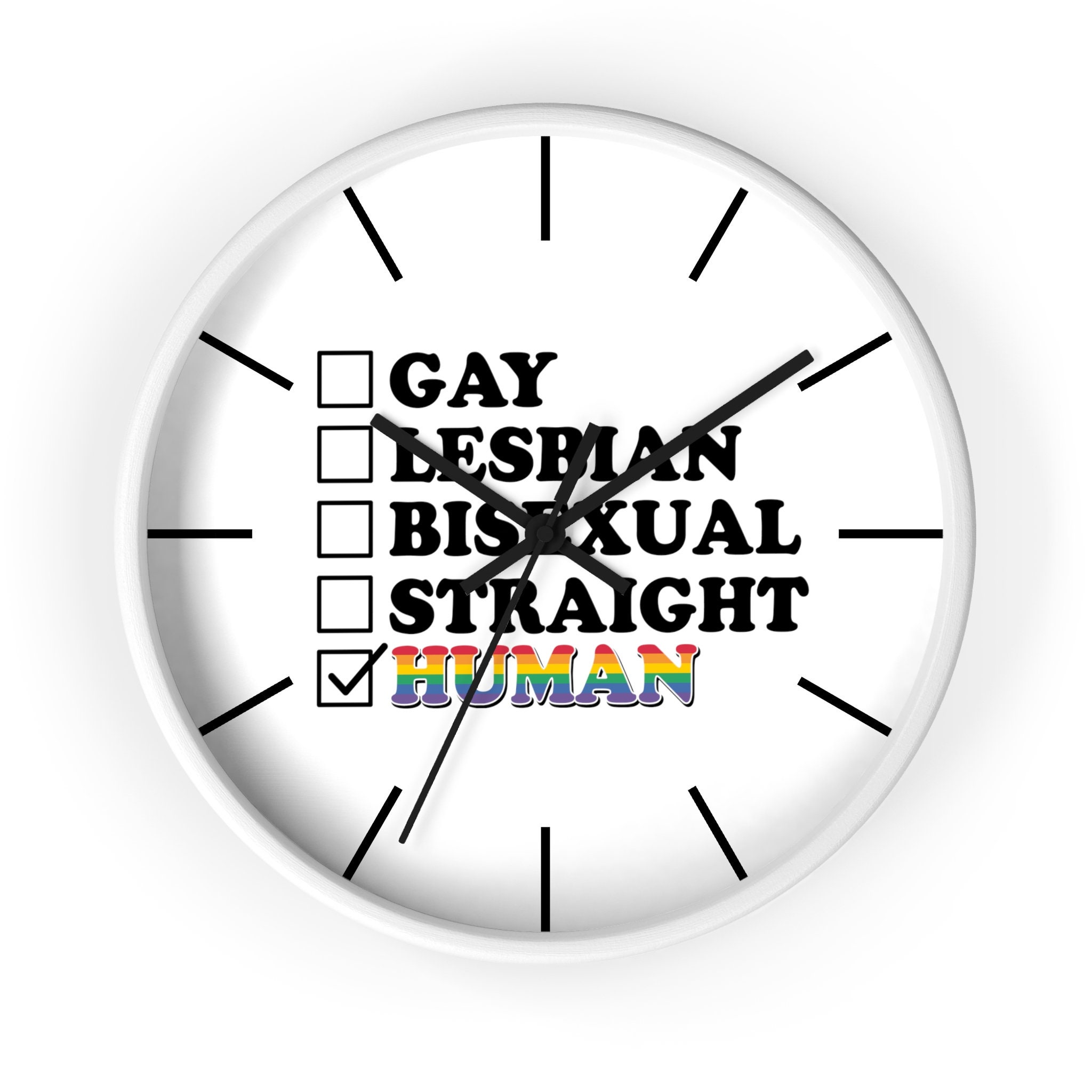 Pride Wall Clock Pride Month LGBTQ pride Christmas Present Trans Pan ...