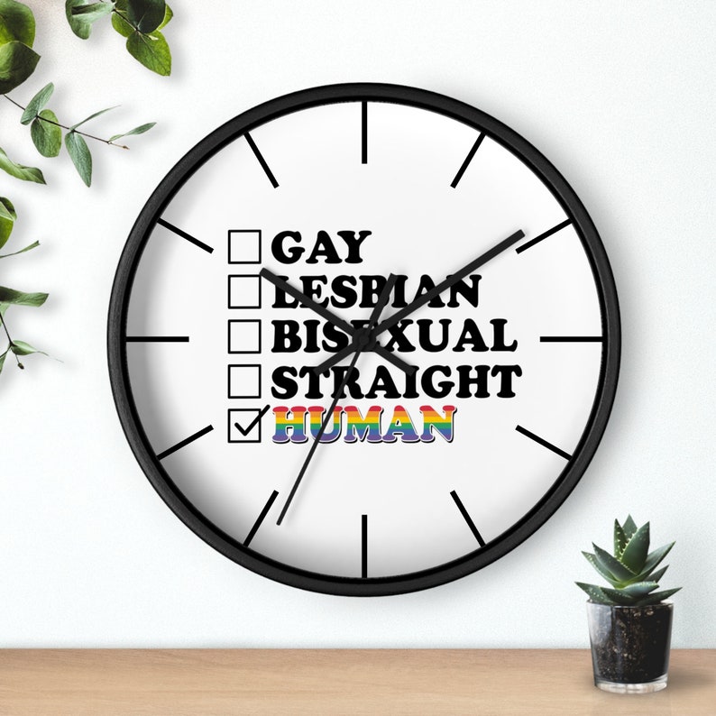 Pride Wall Clock Pride Month LGBTQ pride Christmas Present Trans Pan ...