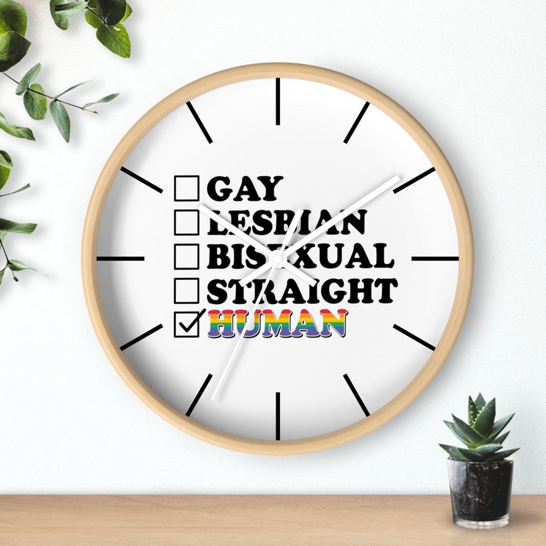 Pride Wall Clock Pride Month LGBTQ pride Christmas Present Trans Pan ...