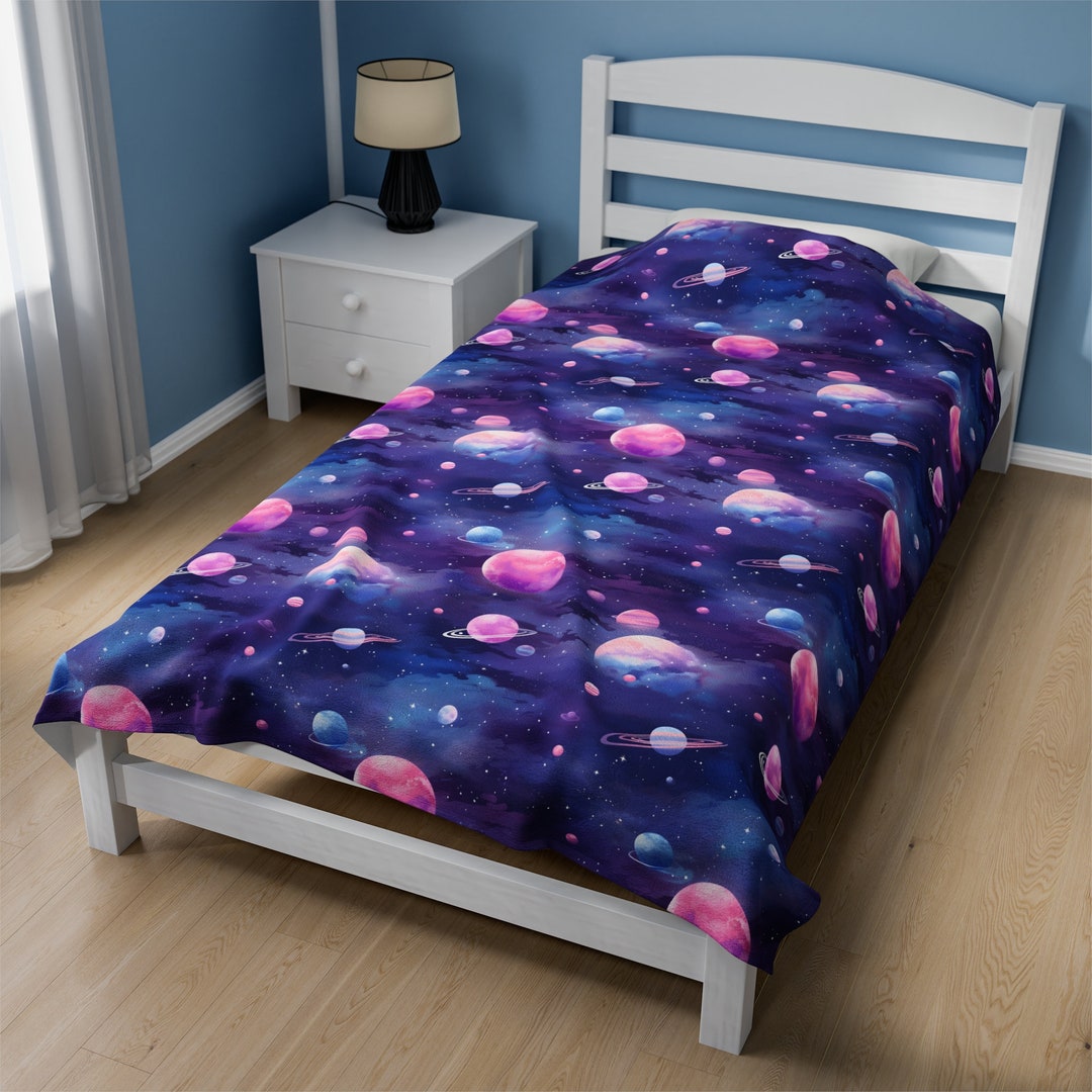 Solar System Blanket Astronomy Astronaut Gift Galaxy Throw Blanket ...