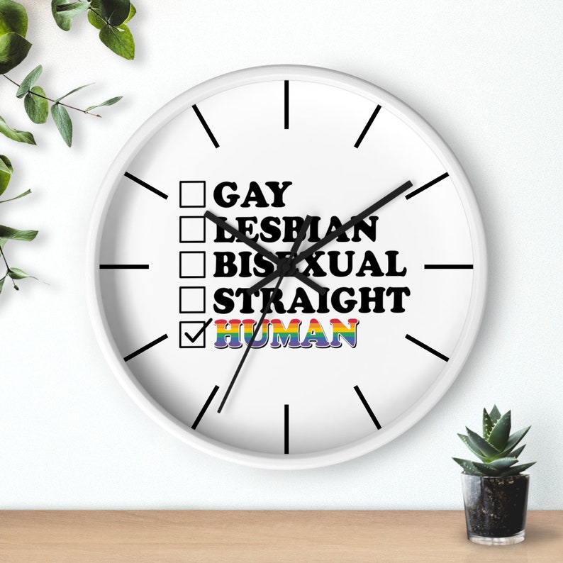 Pride Wall Clock Pride Month LGBTQ pride Christmas Present Trans Pan ...