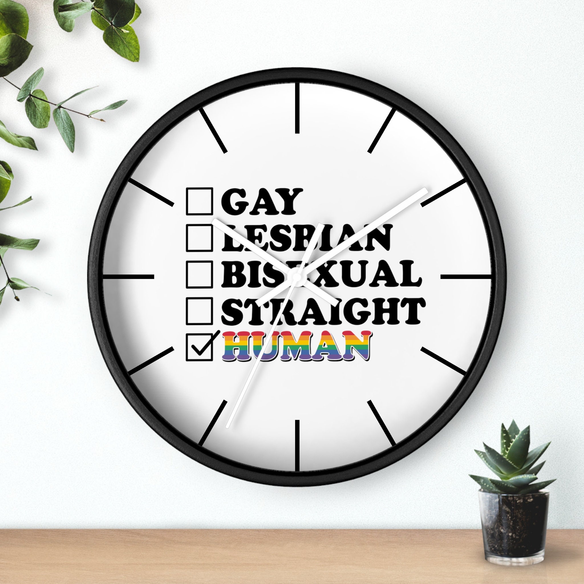 Pride Wall Clock Pride Month LGBTQ pride Christmas Present Trans Pan ...