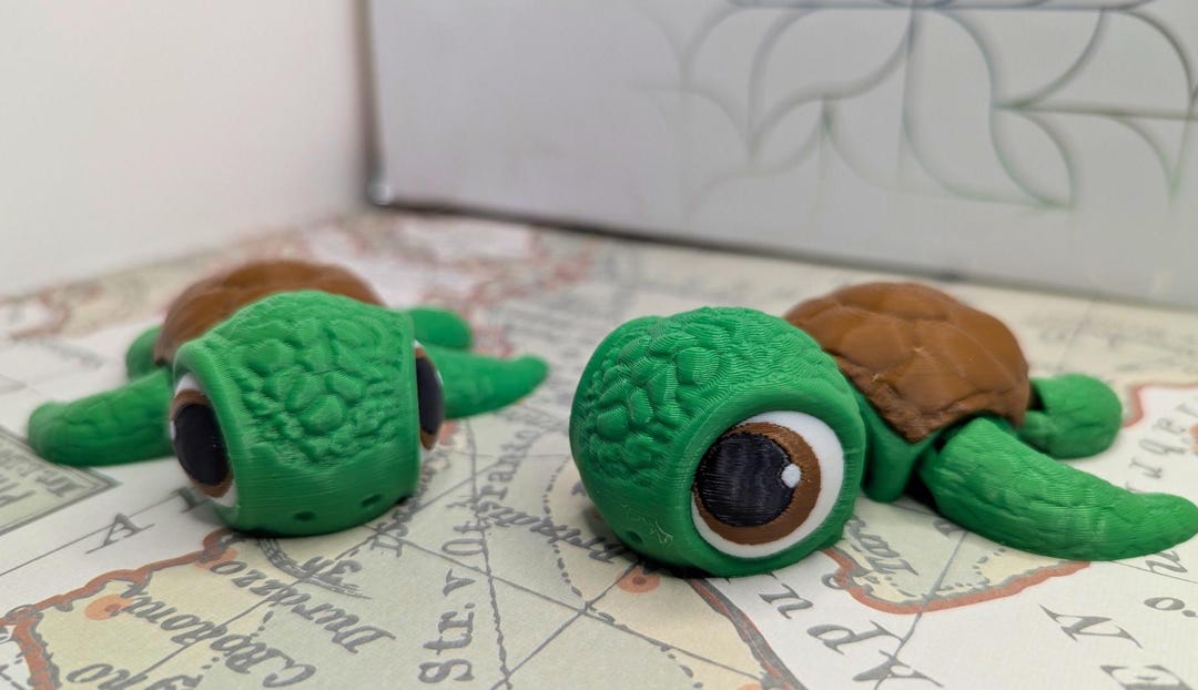 Sea Turtles, Turtle Fidget Toy, Desk Accessories, Flexi Animal, Work ...